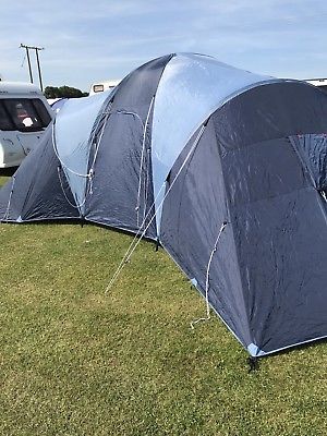 Vango Diablo 600 Tent, 6 Man Family Tent, Blue, Excellent Condition