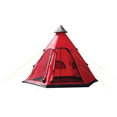 Yellowstone Festival 4 Man Tipi Tent (red)