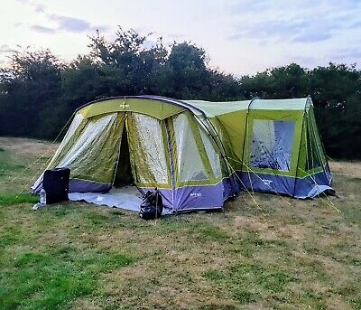 Vango Orava 600xl 6 Man Tent With Side Awning And Carpet, Camping Berth ...