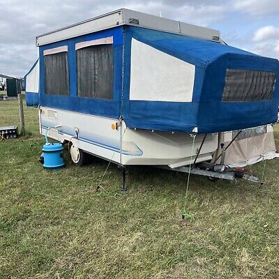 Trailer Tent Hard Top Wind Up Folding Tent With Awning Conway Cardinal